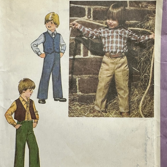 Simplicity | Other | Vintage Simplicity Pattern 929 Boys Shirt Pants ...